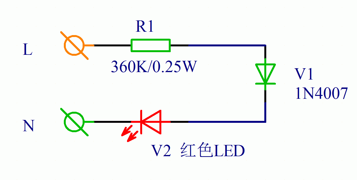 AC 220V power indicator light circuit schematic diagram- Circuits - EEWORLD