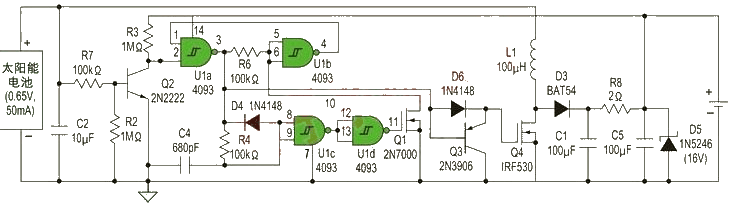 Online trickle charging of 3~16V batteries using a single solar cell ...