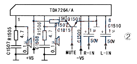 TDA7264音频功率放大电路–电路图–电子工程世界