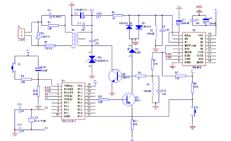 Production of power carrier communication switch circuit based on 51 microcontroller- Circuits ...