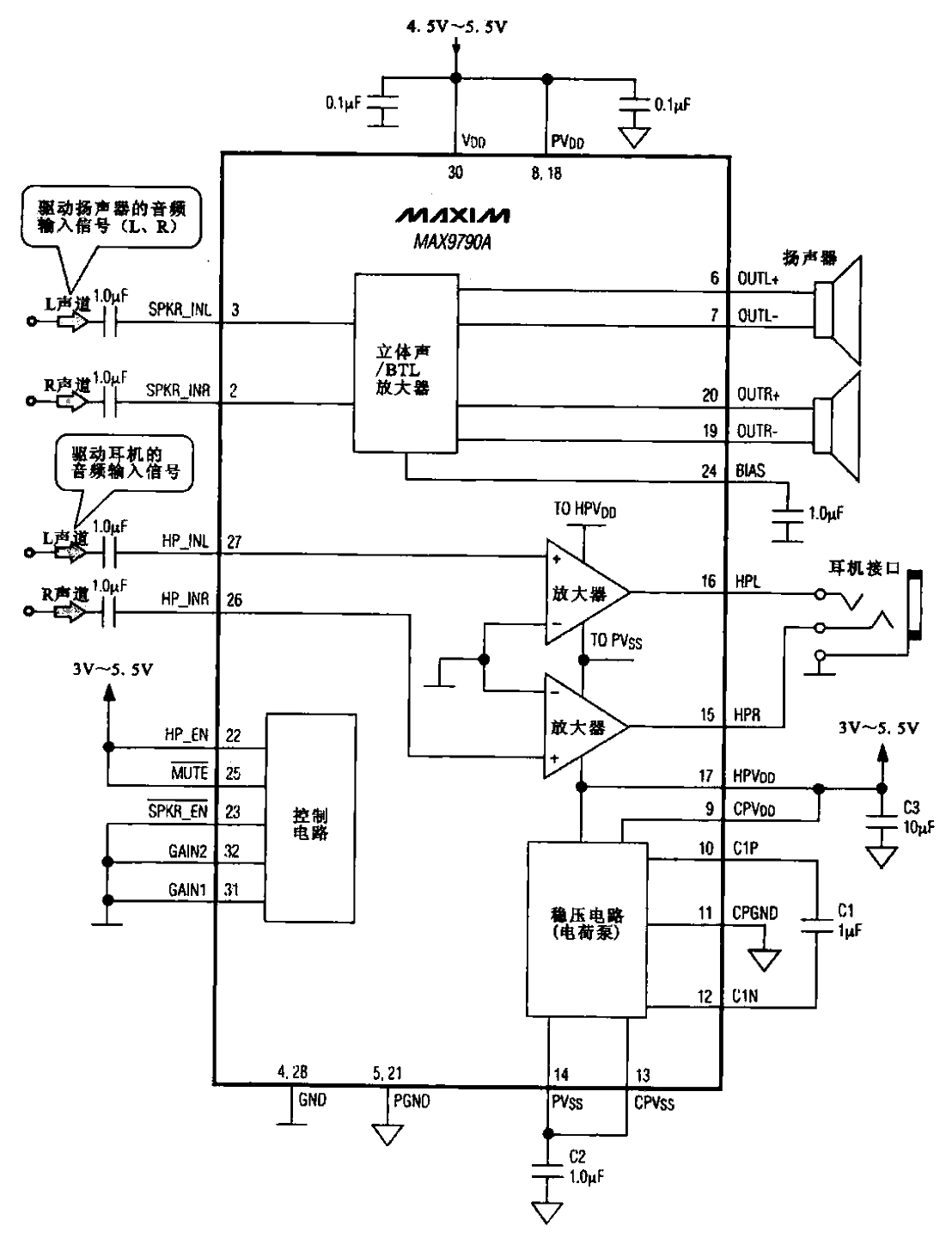 Typical laptop audio power amplifier integrated circuit- Circuits - EEWORLD