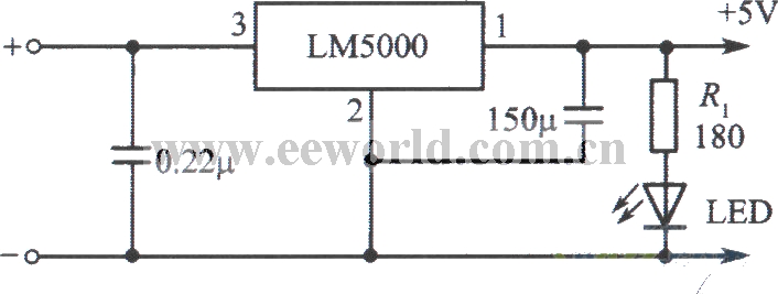 LM5000集成稳压器构成的3A稳压电源电路（给TTL集成电路供电）–电路图–电子工程世界