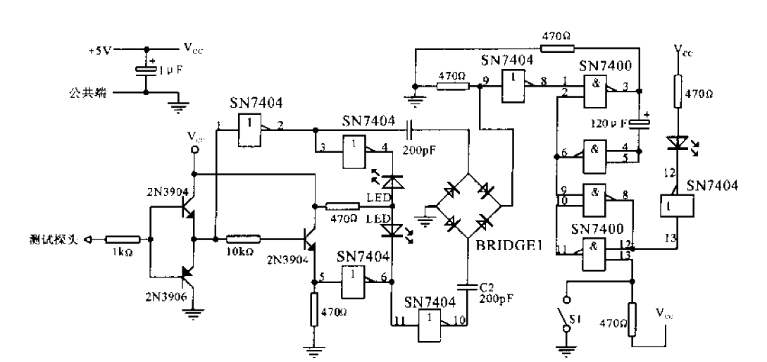 logic probe circuit- Circuits - EEWORLD