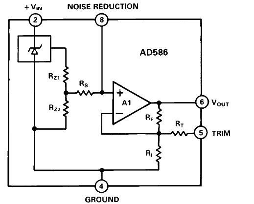 高精度±5V基准源AD586介绍–电路图–电子工程世界