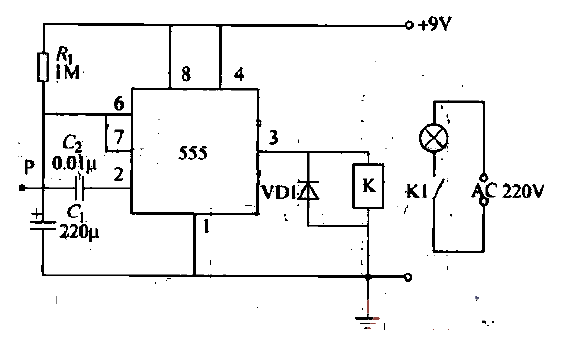 555 touch timer switch circuit- Circuits - EEWORLD