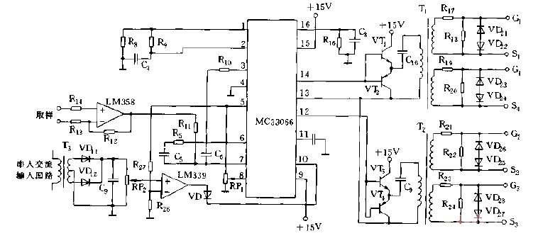 MC33066的典型应用电路–电路图–电子工程世界