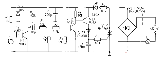 Discrete component sound and light control stair delay switch circuit (2)- Circuits - EEWORLD