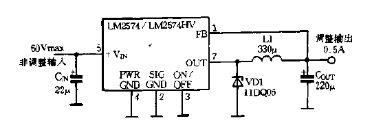 LM2574,LM2574HV应用电路图–电路图–电子工程世界