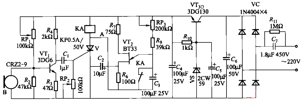 Lighting sound-activated switch circuit using thyristors Part 3- Circuits - EEWORLD