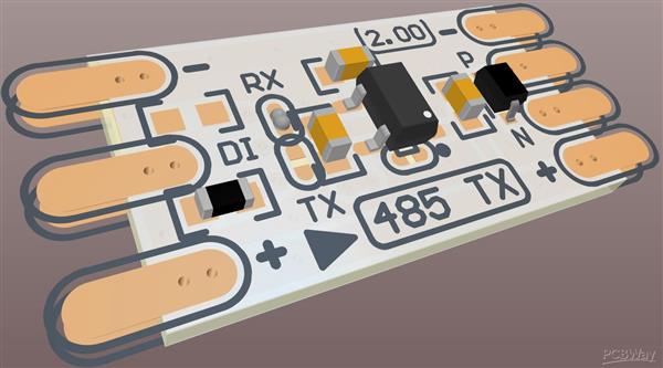 WS281x LED RS485 收发器,———EEWorld参考设计中心